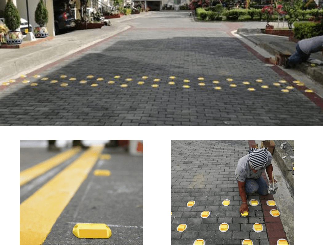 Tachas reflectivas - Construcciones y procesos Tachas reflectivas